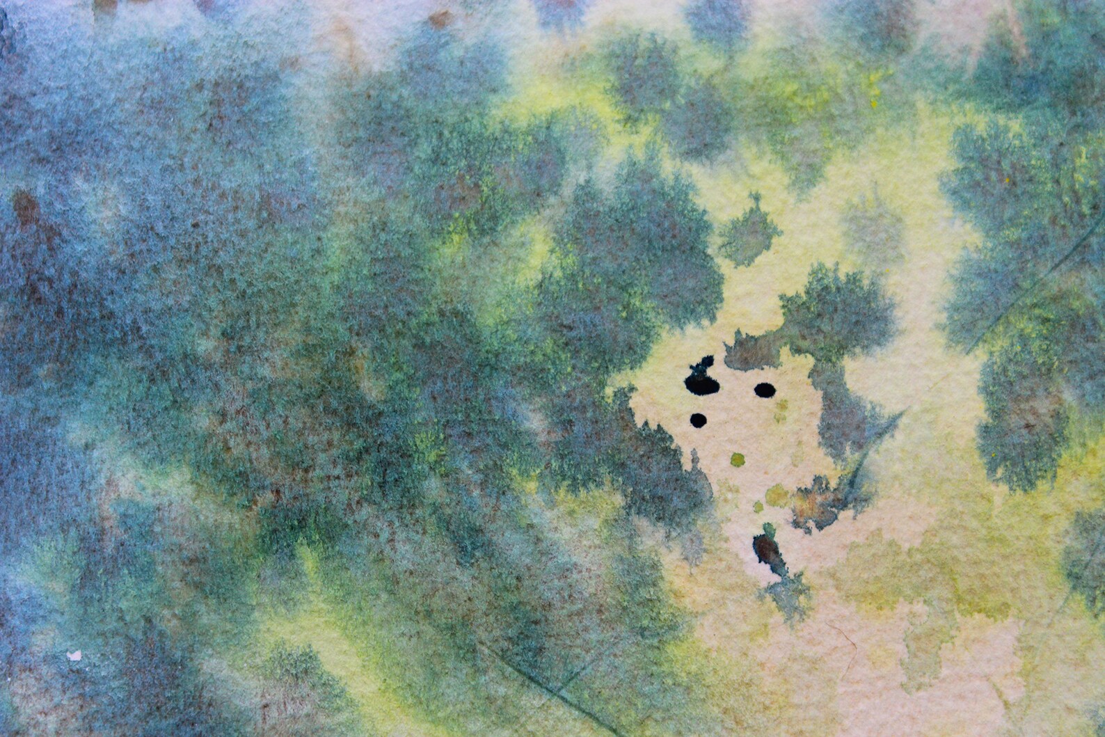 Sunlight Streaming Through Trees Summer Watercolour Landscape - Etsy