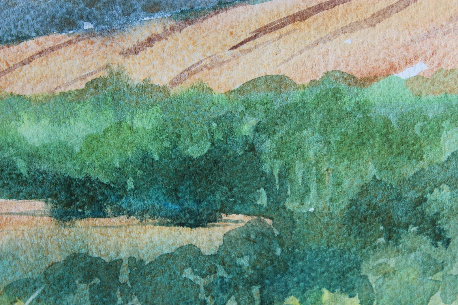 Sky Painting in Watercolour Storm Sky Sky and Clouds Stormy - Etsy