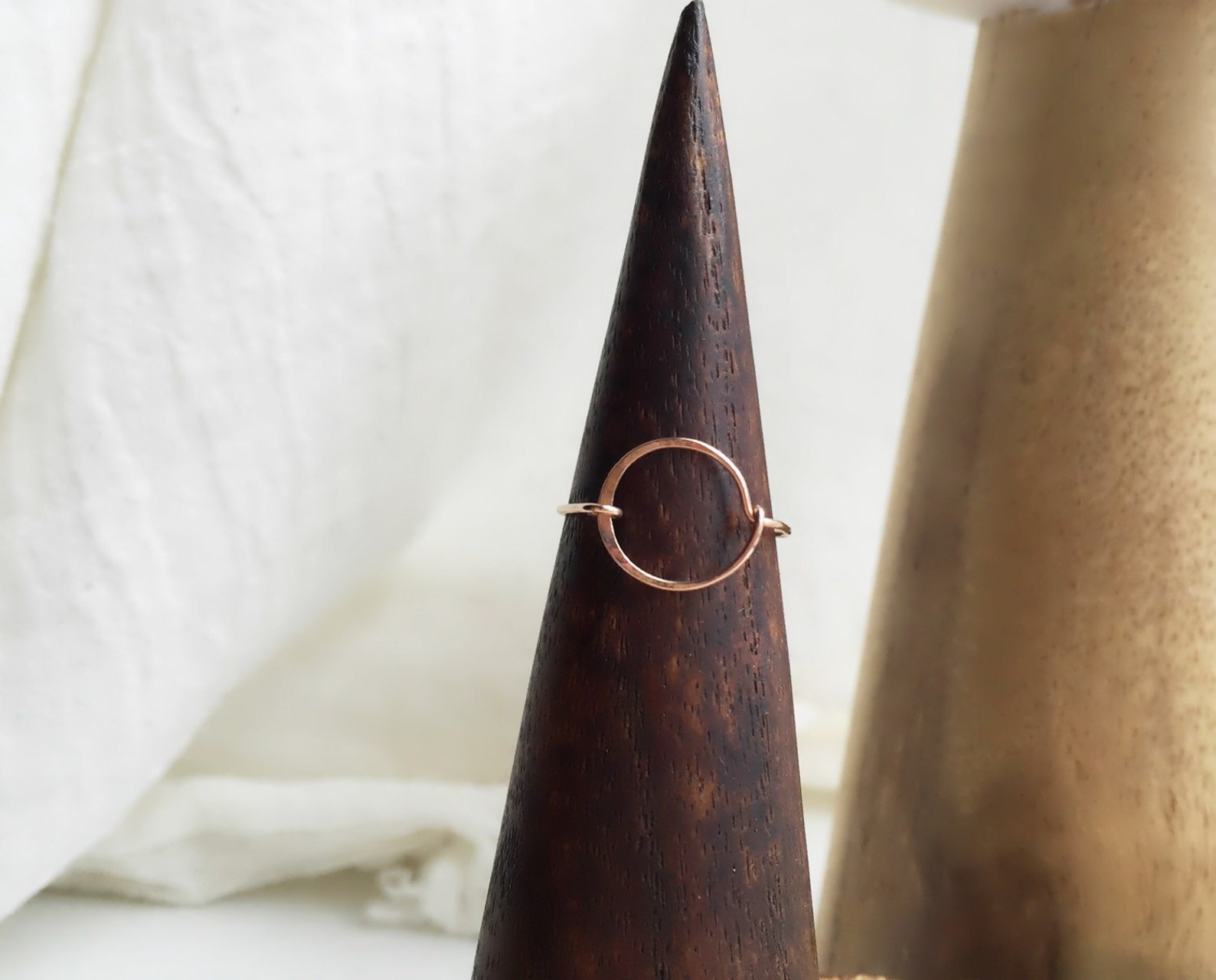 Rose Gold Open Circle Ring - Rose Gold Filled Ring - Etsy