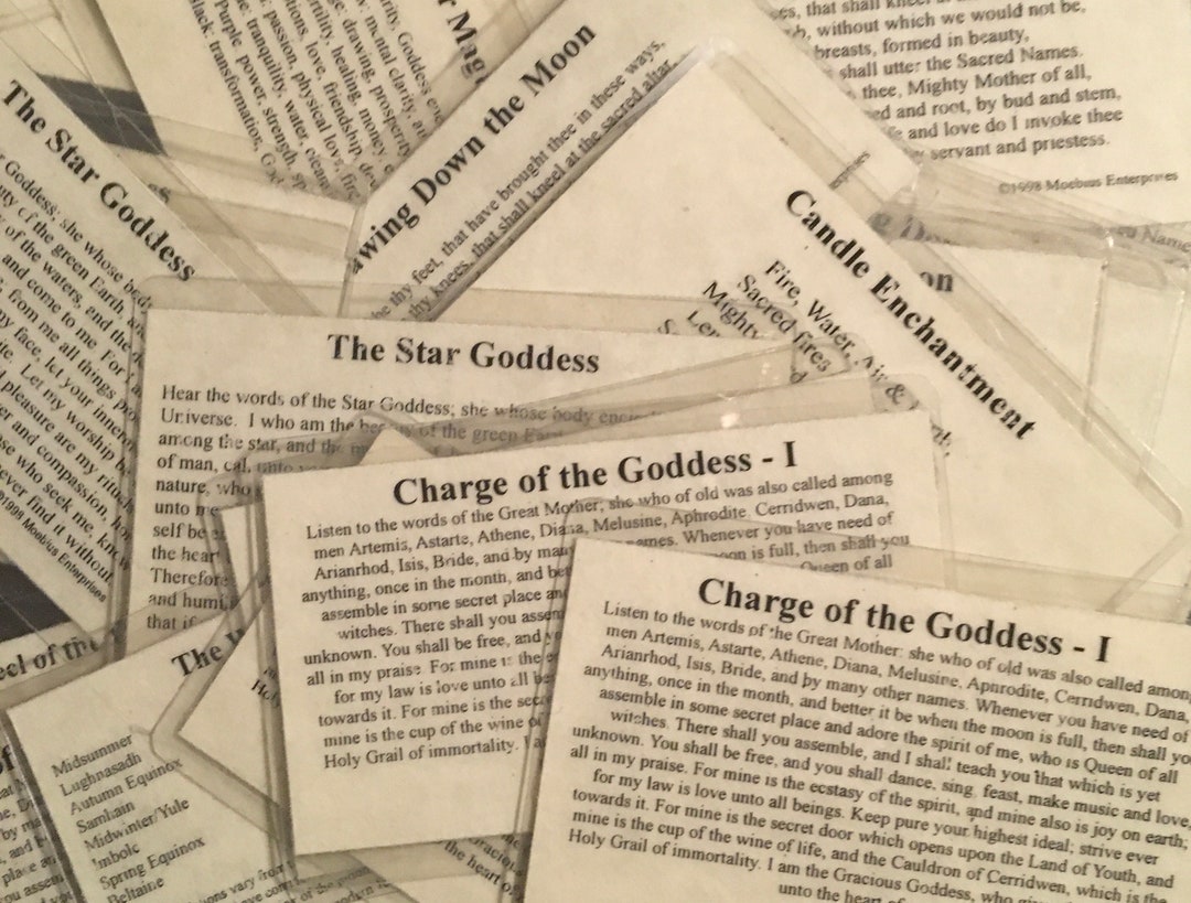 Magical Reference Wallet Cards - Etsy