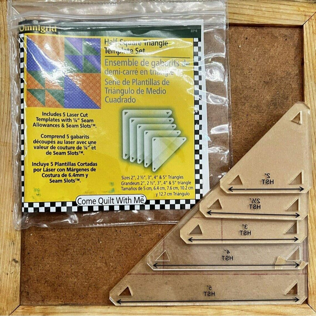 Omnigrid Half Square Triangle Template Set Quilting Crafting Sewing ...