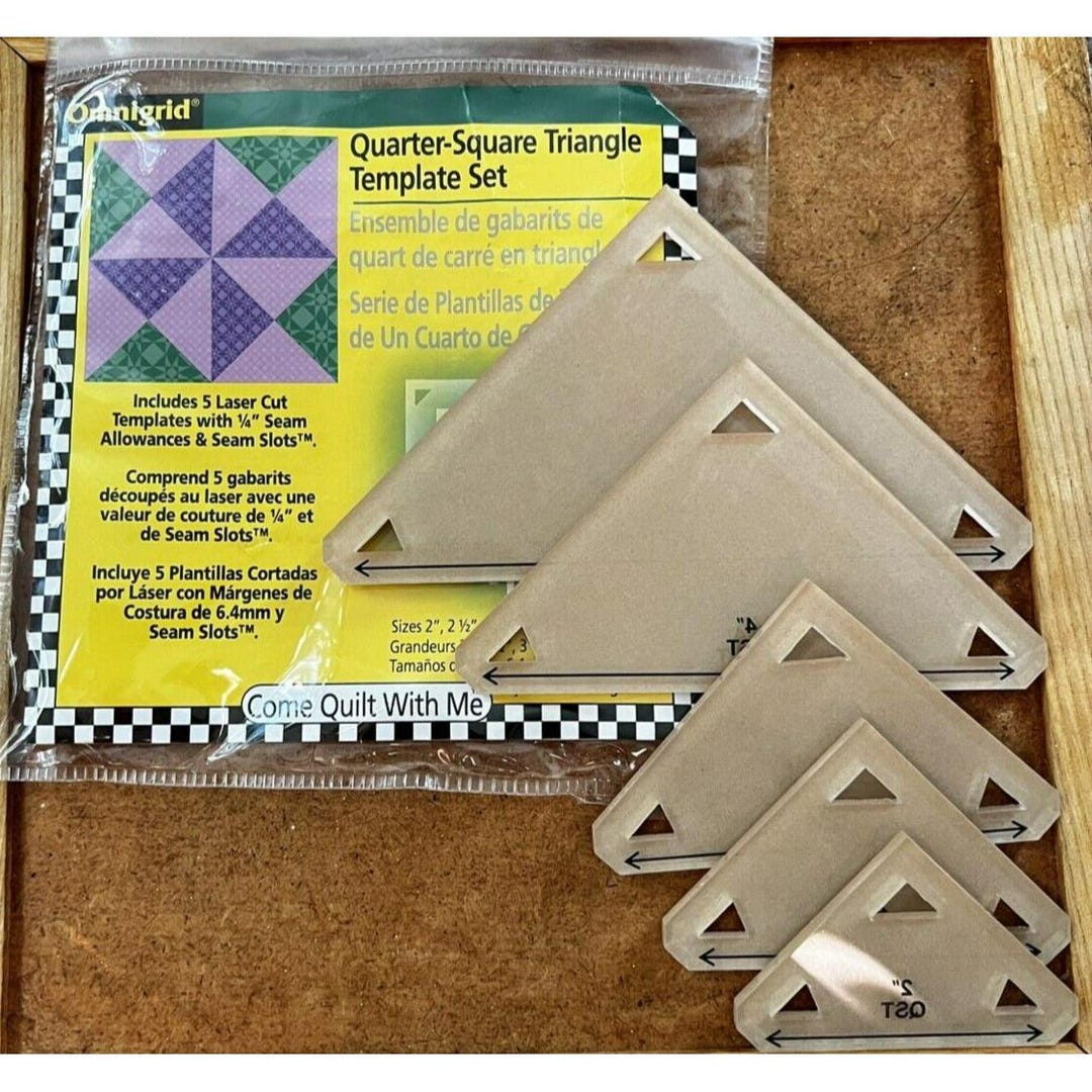 Omnigrid Quarter Square Triangle Template Quilting Crafting Sewing ...