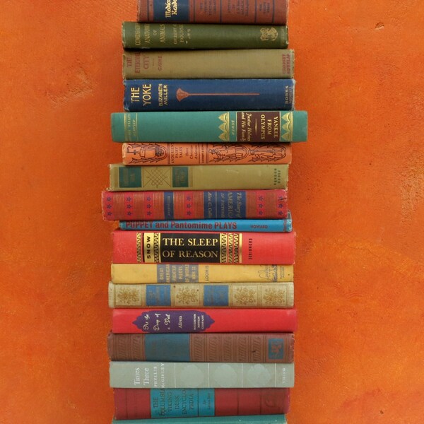 Vintage Book Stack - Etsy
