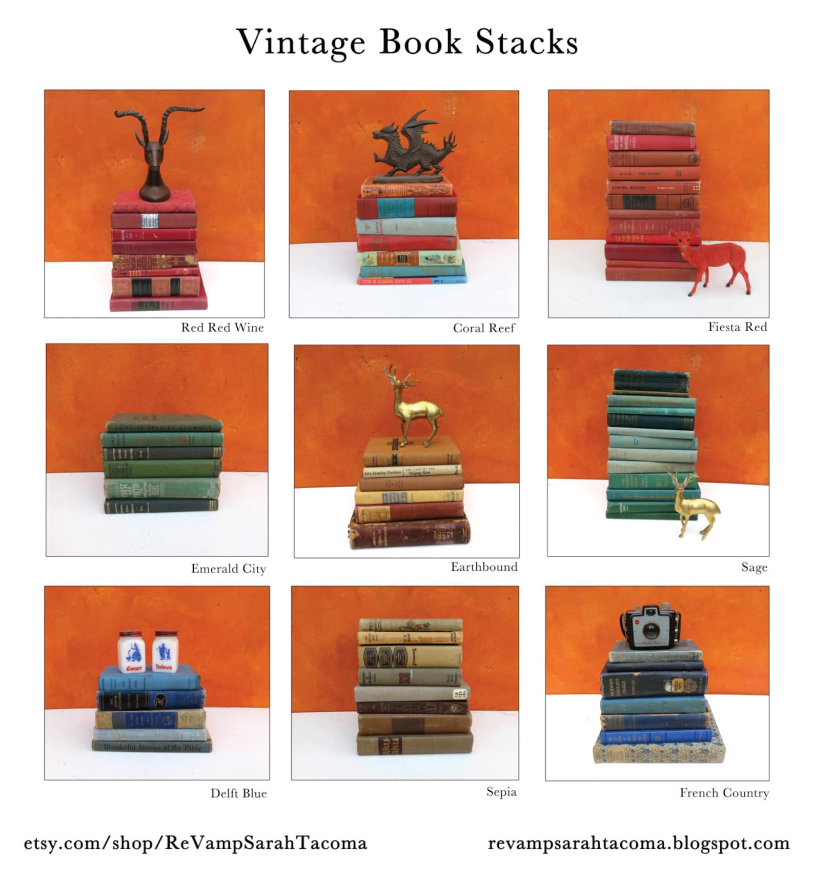 Instant Book Collection. Lot Vintage Red Hardcover Books. BOOK STACK ...