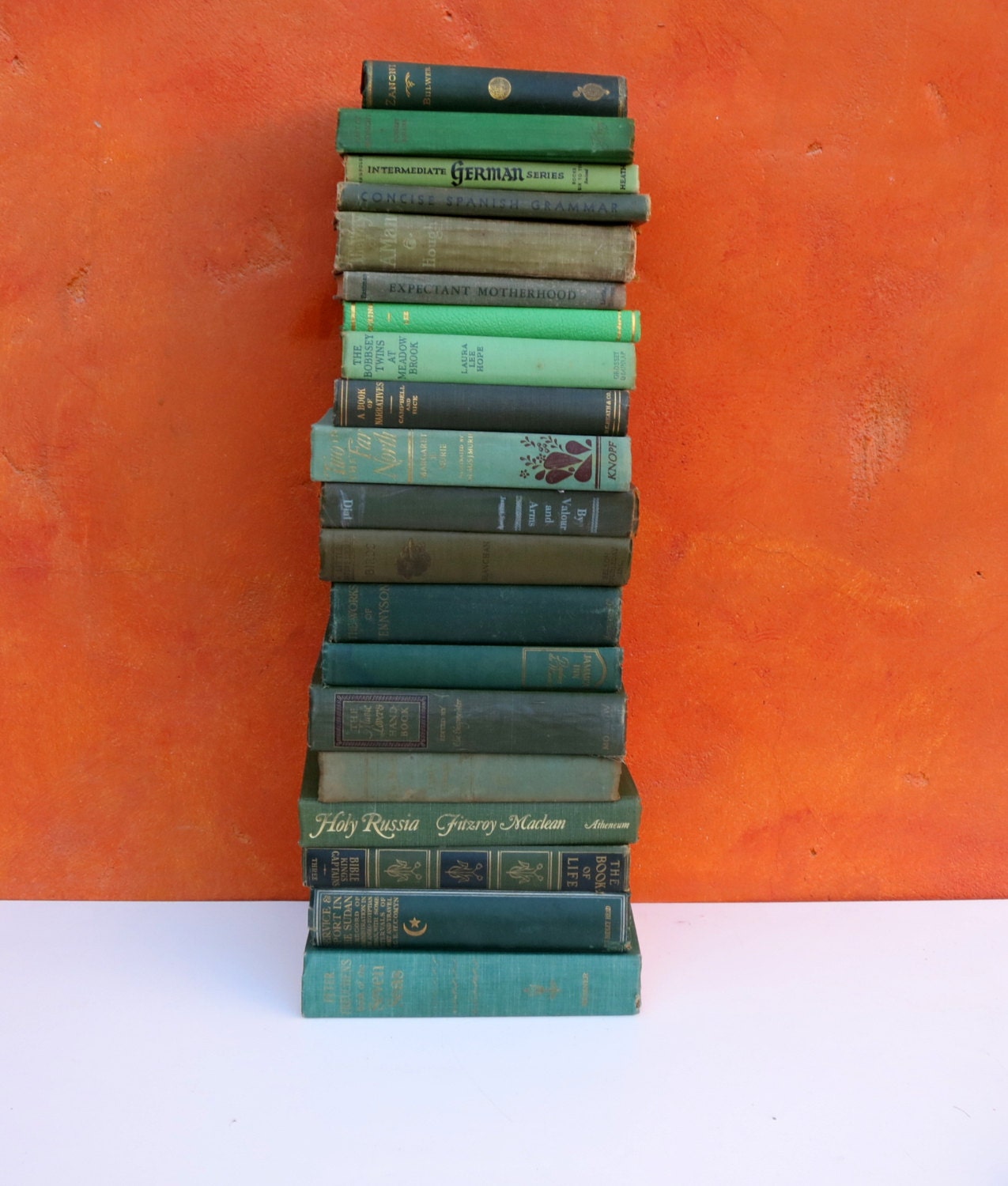 CHOOSE QUANTITY Instant Book Collection. Lot Antique Vintage Green ...