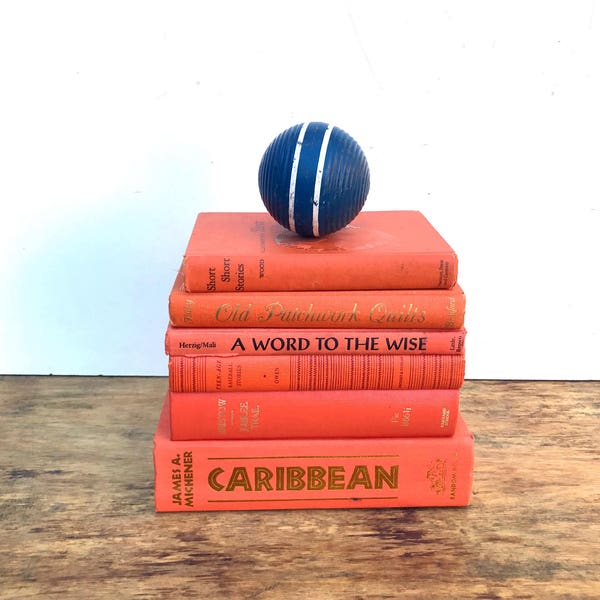 Vintage Book Stack - Etsy