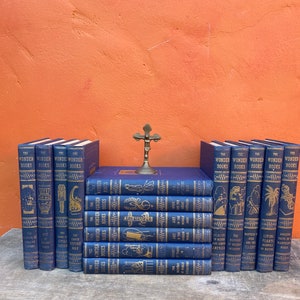 Vintage Lot 15 Volumes the Wonder Books of Knowledge. Decorative Blue ...