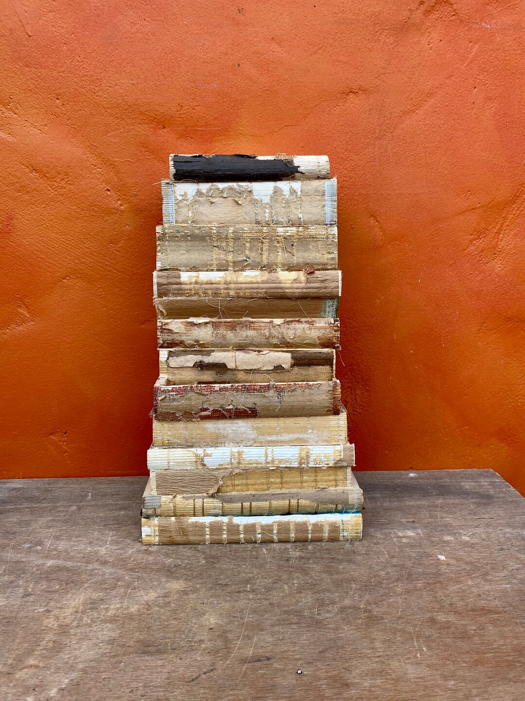 Rustic Vintage Books. Rustic Farmhouse Book Bundle. Shabby Tattered ...