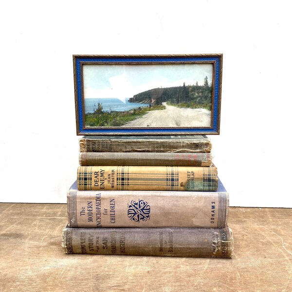 Sepia Books Stack - Etsy