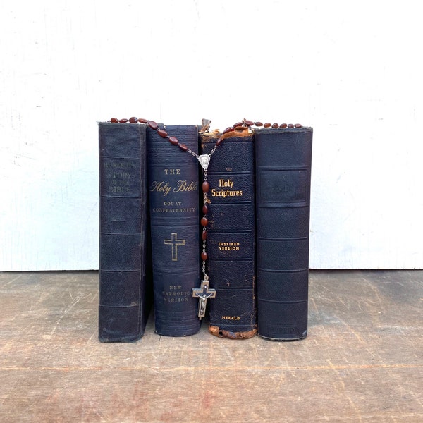 Bible Leather Book Antique Bibles - Etsy