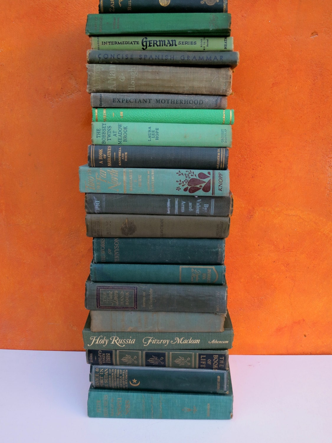 CHOOSE QUANTITY Instant Book Collection. Lot Antique Vintage Green ...