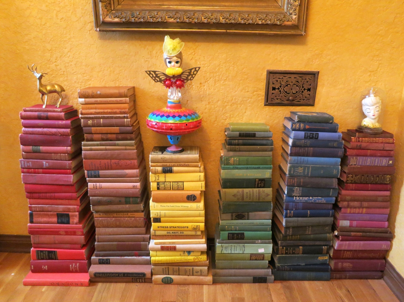 Vintage Black Book Collection. Lot Decorative Vintage Black Hardcover ...