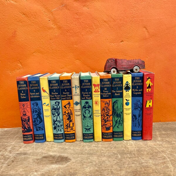 Vintage Book Stack - Etsy