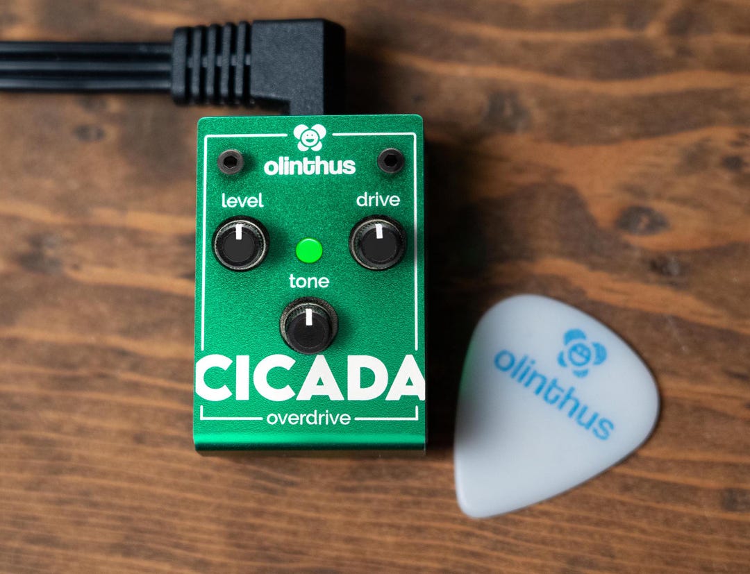 World's Smallest Guitar Effects Pedal – Olinthus Cicada Overdrive ...