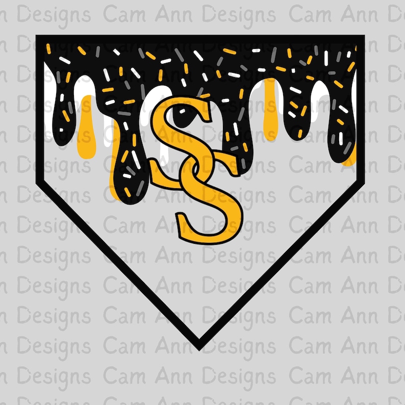 Sandites Drip, Black, Yellow, Mascot PNG Digital File - Etsy