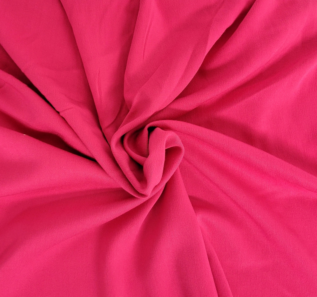 Hot Pink Rayon Spandex Twill Gabardine Woven Fabric by the Yard - Etsy