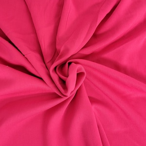 Hot Pink Rayon Spandex Twill Gabardine Woven Fabric by the Yard - Etsy