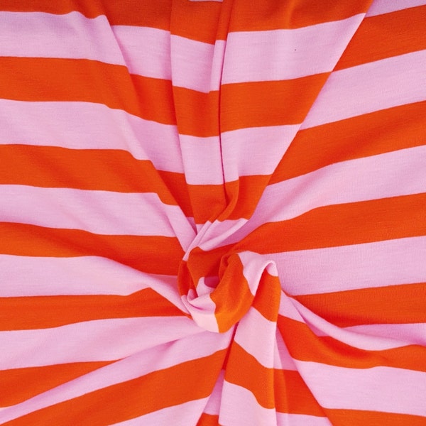 Orange Pink Fabric - Etsy