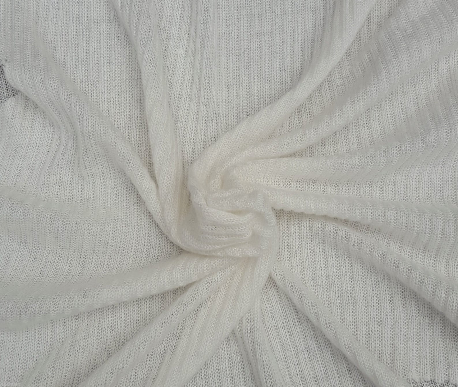 Ivory Wool Blend 2x4 Rib Sweater Knit Fabric by Yard 1 - Etsy