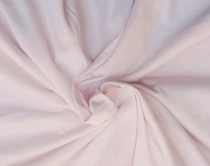 Baby Pink Cotton Fabric Jersey Knit by the Yard 58" W 6/16 - Etsy