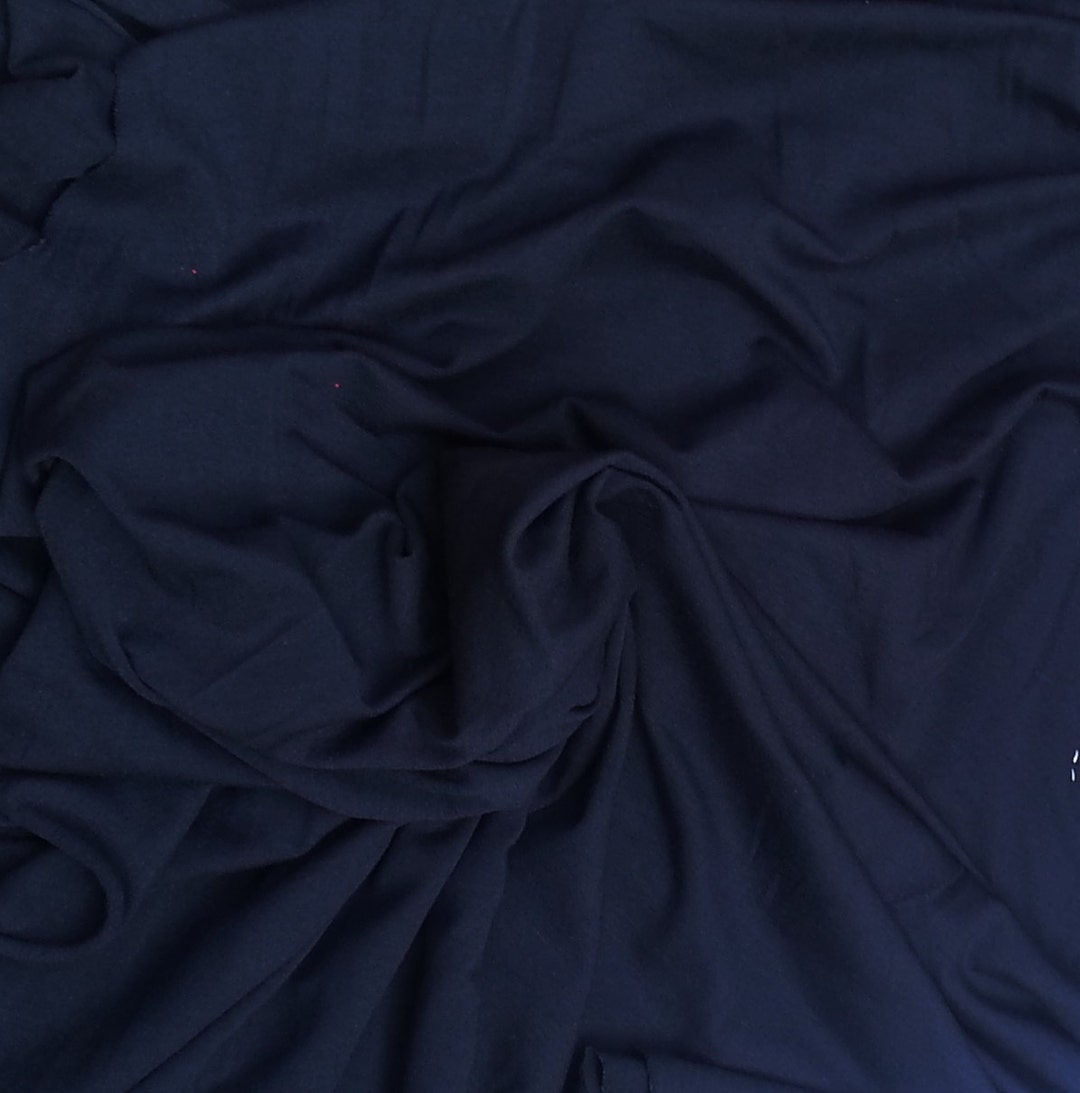 Viscose Rayon Fabric Stretch Jersey Knit Fabric by the Yard - Midnite ...