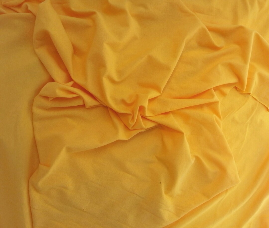 Yellow Viscose Rayon Spandex Fabric Jersey Knit by the Yard 4 Way ...