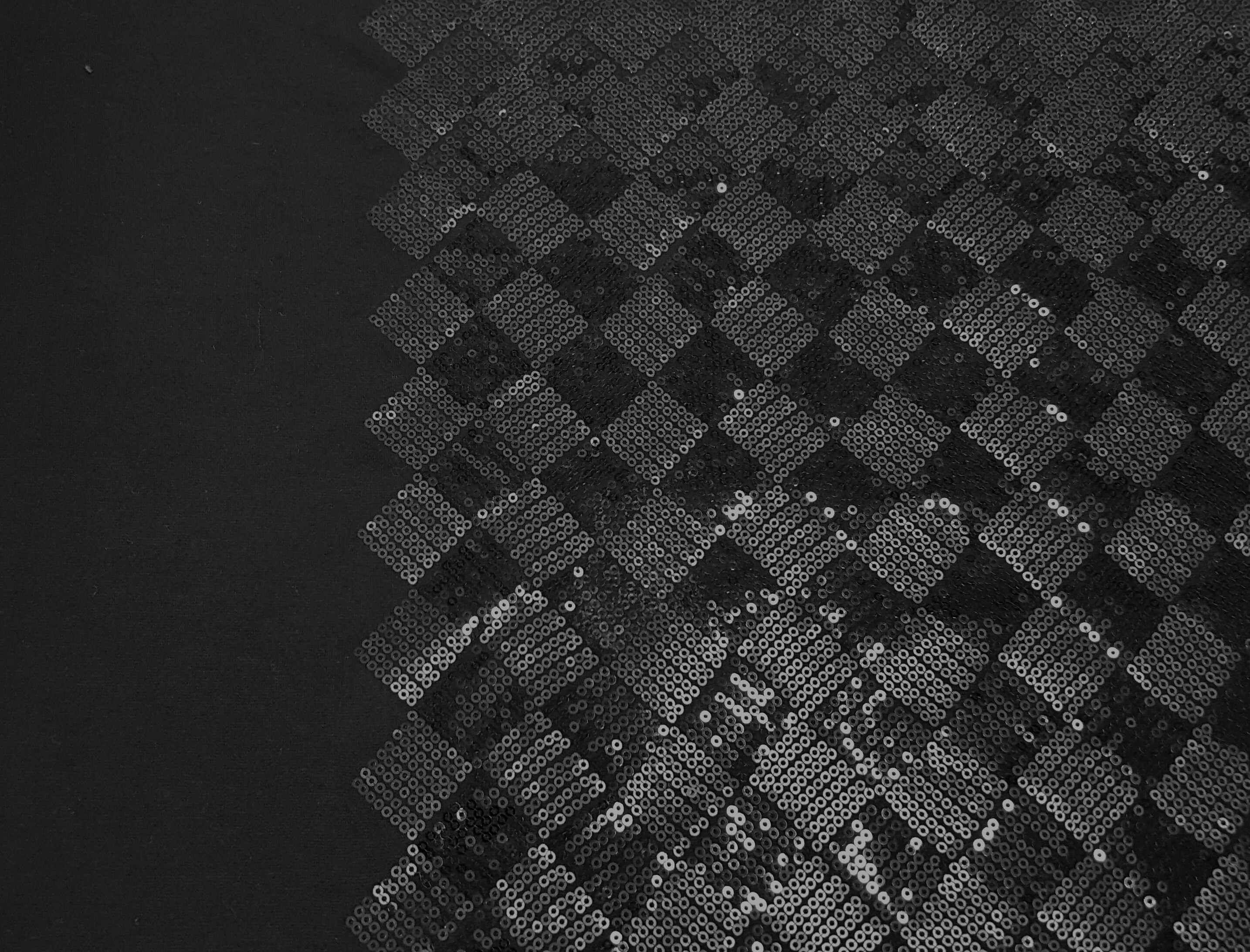 Two Tone Black Checkered Design Sequins Fabric by the Yard | Etsy