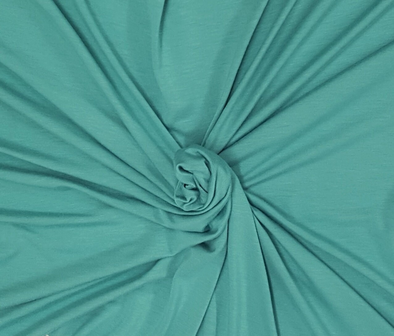 Rayon Spandex Fabric Jersey Knit by the Yard Turquoise Sky 4 | Etsy