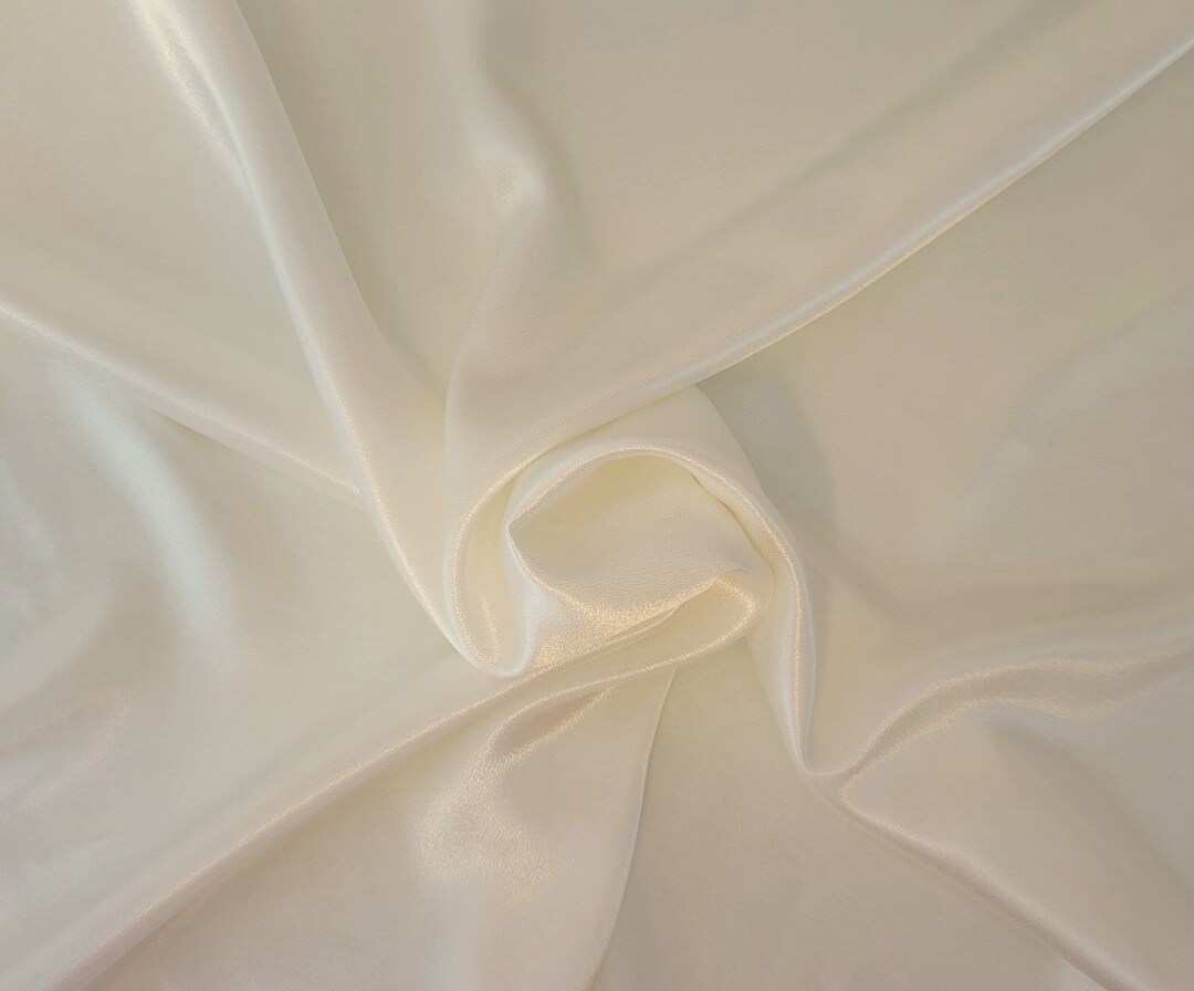 Ivory Rayon Acetate Fabric by the Yard - Etsy
