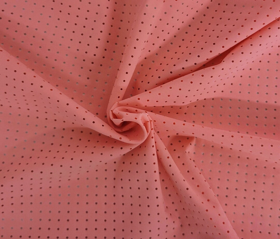 Pink Nylon Spandex Mesh Activewear Knit Fabric by the Yard 4 Way ...