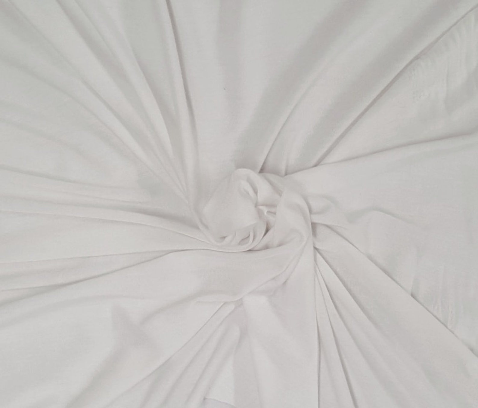 White Modal Spandex Fabric Jersey Knit by the Yard 4 Way - Etsy