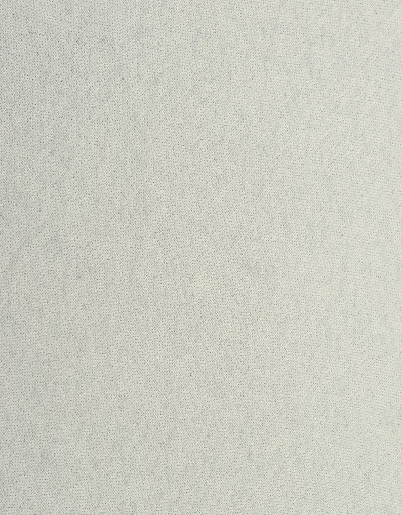 Natural With Gray Cotton French Terry Knit Fabric by the Yard - Etsy