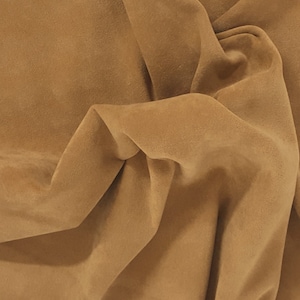 Tan Moleskin Suede Satin Back Fabric by the Yard and Wholesale [jacket ...