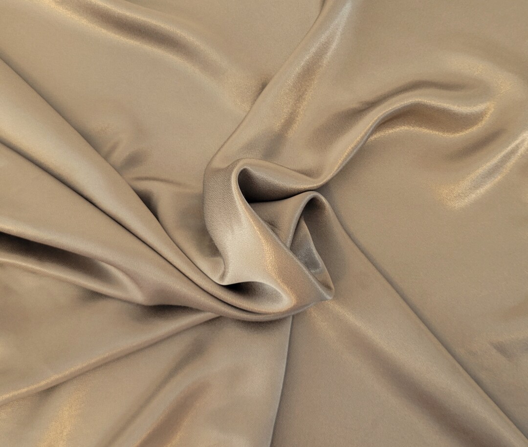 Khaki Rayon Acetate Fabric by the Yard - Etsy