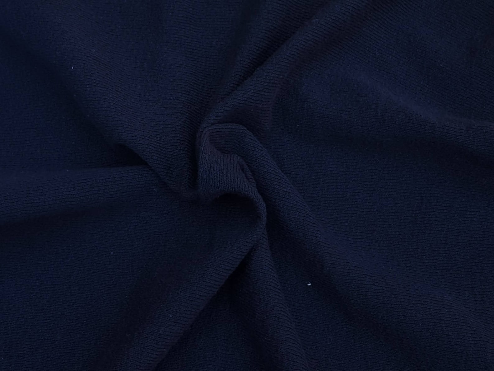 Dark Navy Cotton Knit Fabric by the Yard Double Crepe Heavy - Etsy