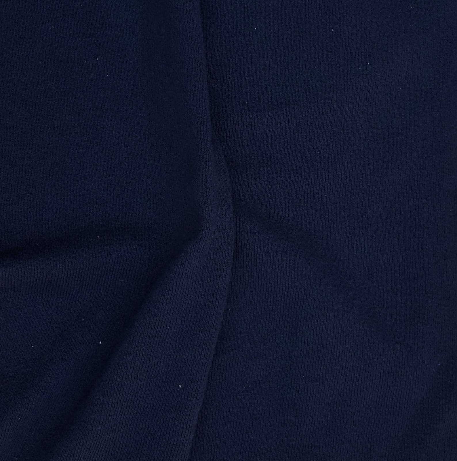 Dark Navy Cotton Knit Fabric by the Yard Double Crepe Heavy - Etsy
