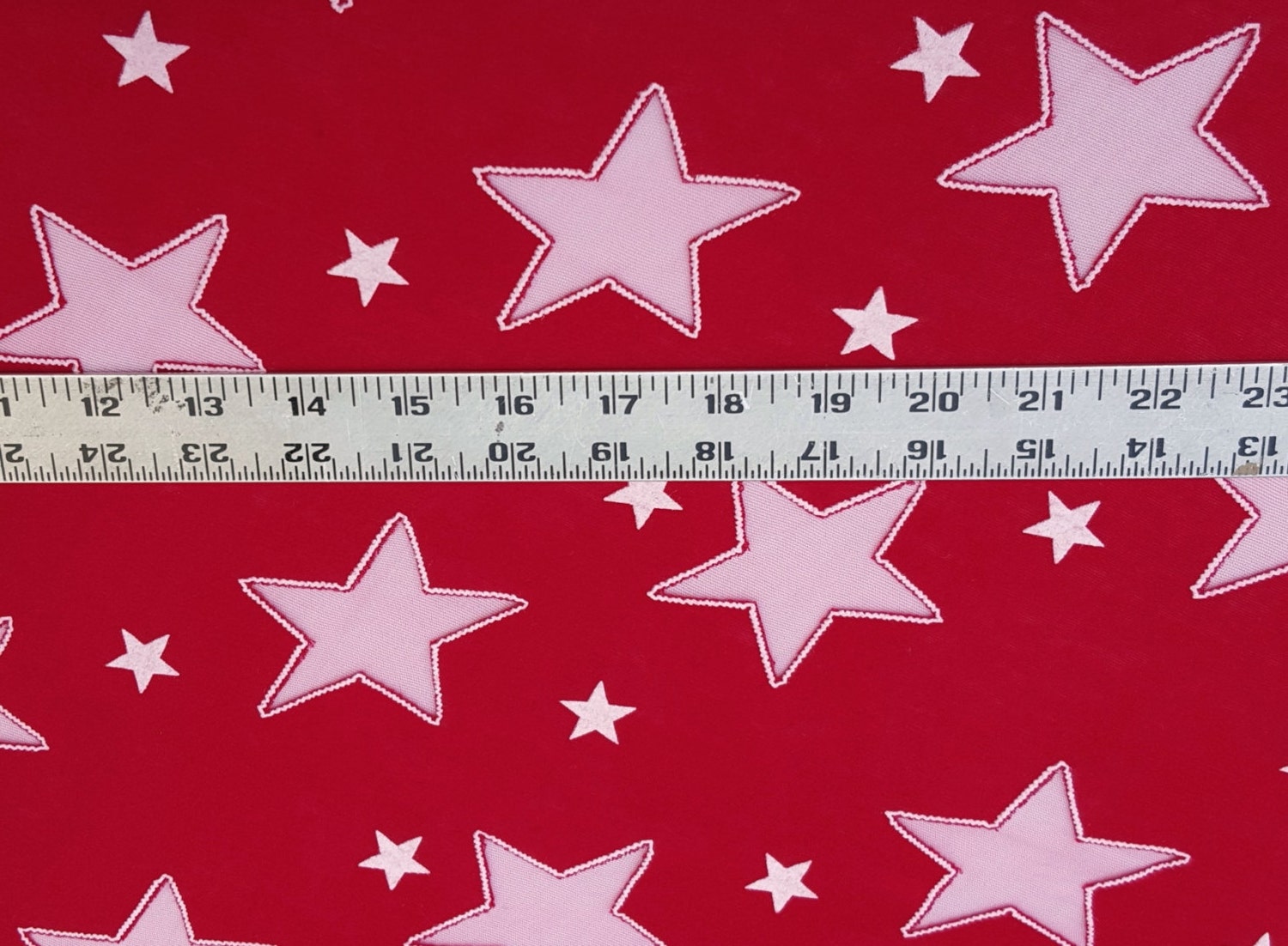 Red Cotton Jersey Knit Star Fabric by the Yard Patriotic | Etsy
