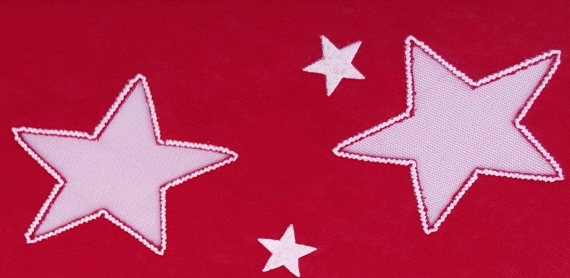 Red Cotton Jersey Knit Star Fabric by the Yard Patriotic | Etsy