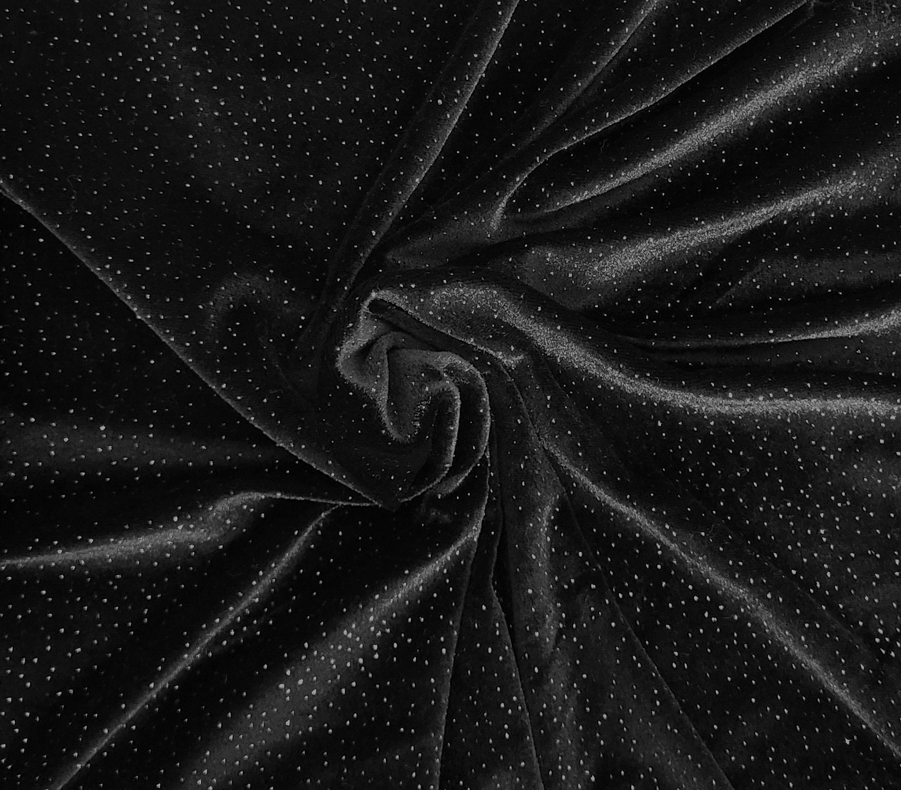 Black Velvet Fabric Texture