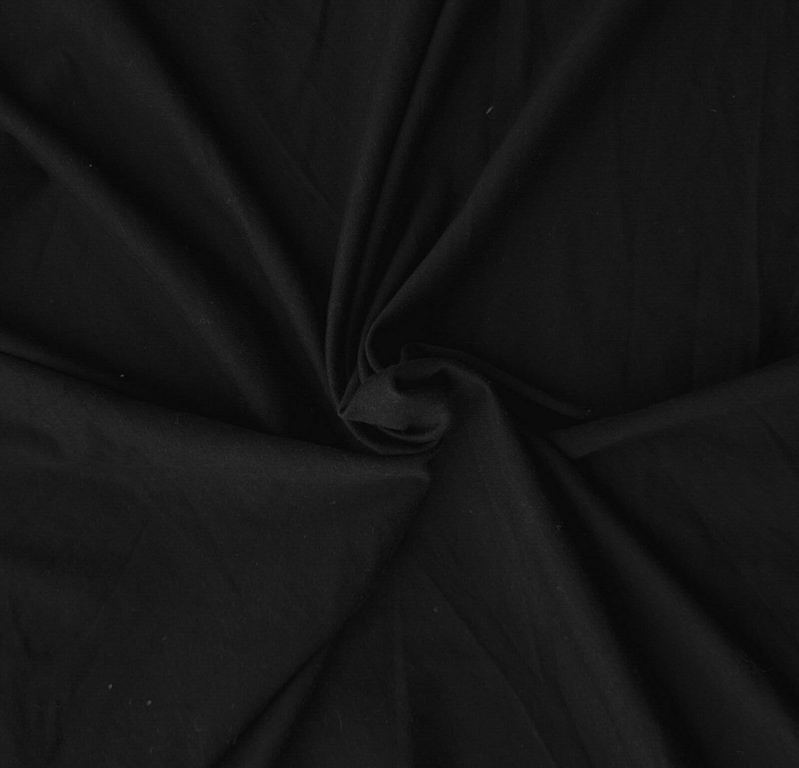 Algodón Negro Spandex Tela Jersey Tejido cortado a tamaño 4 | Etsy