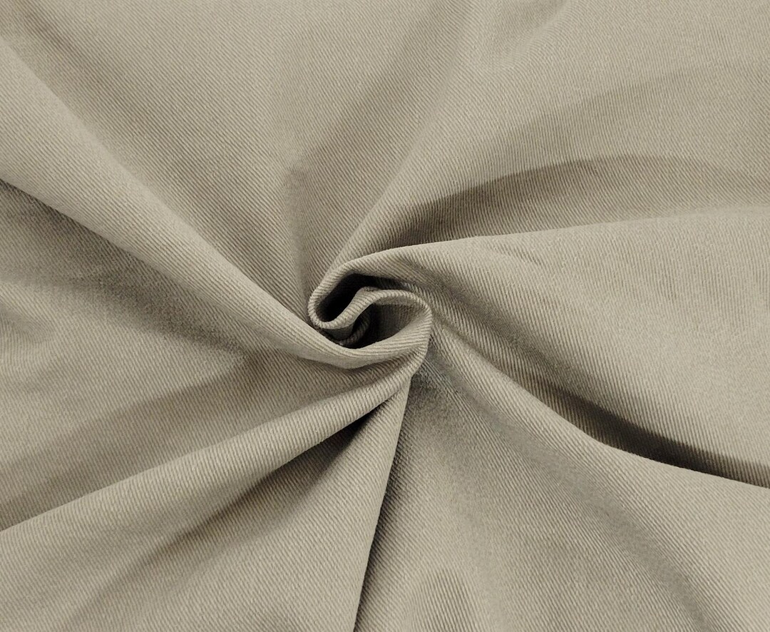 100% Cotton Bull Denim Fabric by the Yard Cement 350GSM [slipcover ...