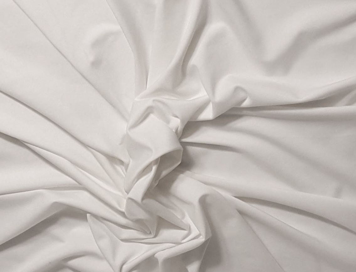 White Activewear Fabric by the Yard 4 Way Stretch Poly Spandex - Etsy