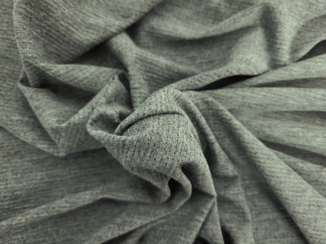 Gray Micro Modal Spandex Carbon Mesh Jersey Knit Fabric by the Yard - Etsy