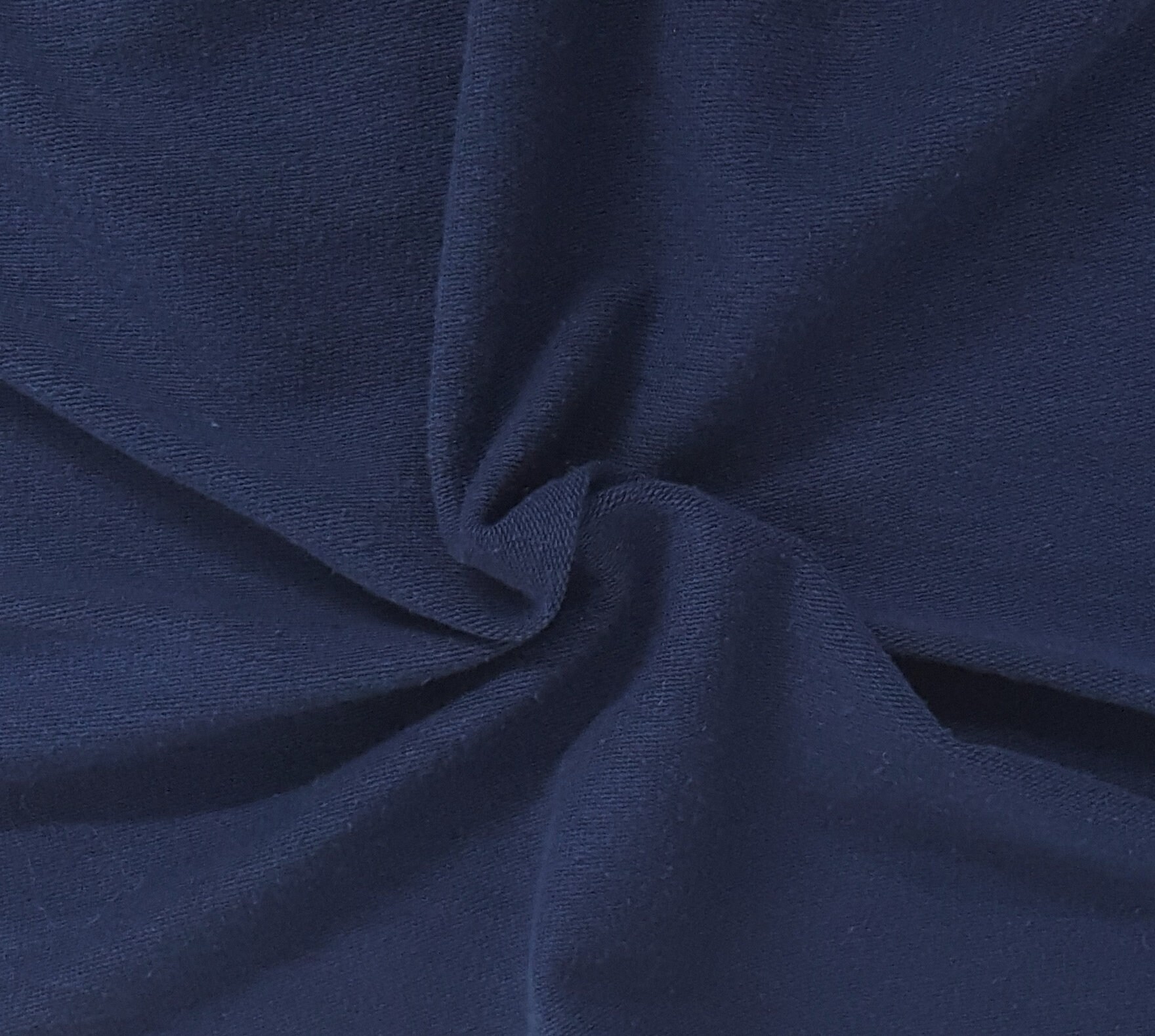 Navy Cotton French Terry Knit Fabric by the Yard 360GSM HEAVY | Etsy