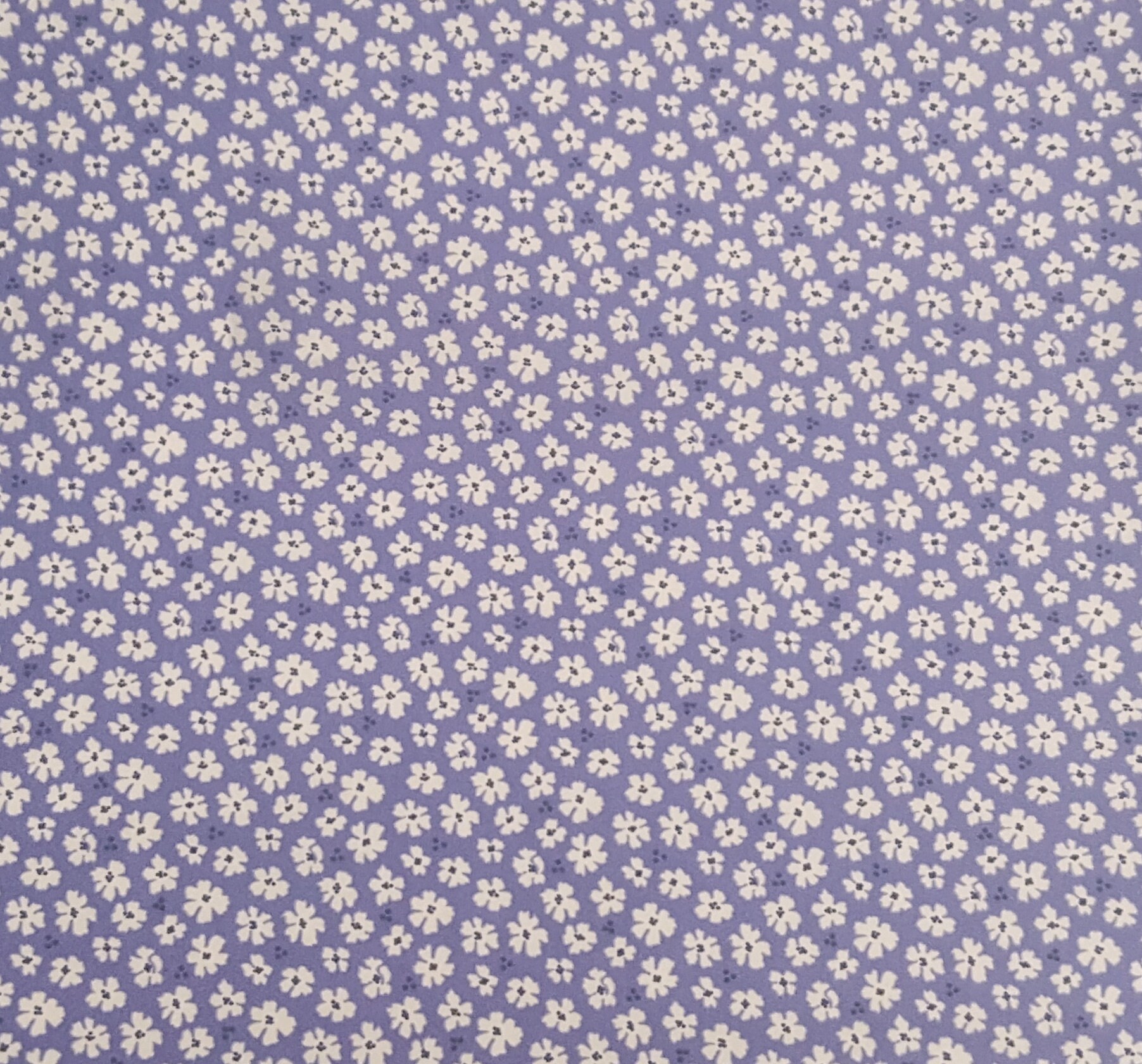 Poly Spandex White Flowers on Purple Fabric by the Yard - Etsy