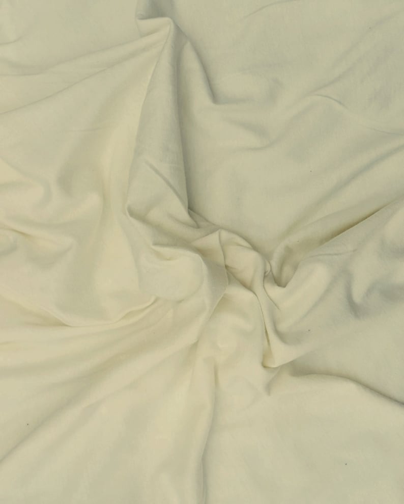 Light Yellow Cotton Fabric Jersey Knit by the Yard 60 W - Etsy