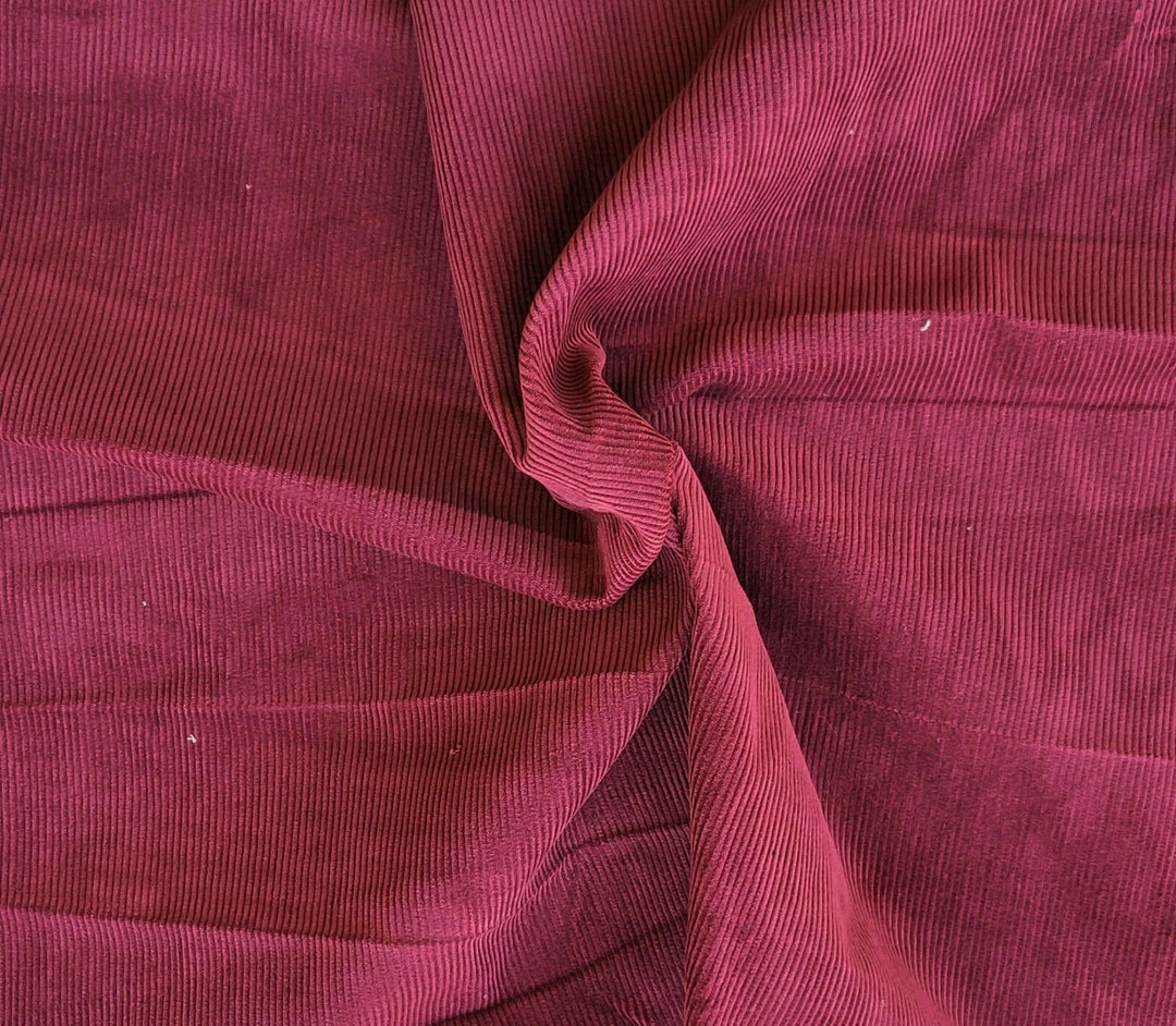 100% Cotton Corduroy Fabric 10 Wale Fabric by the Yard Mulberry - Etsy