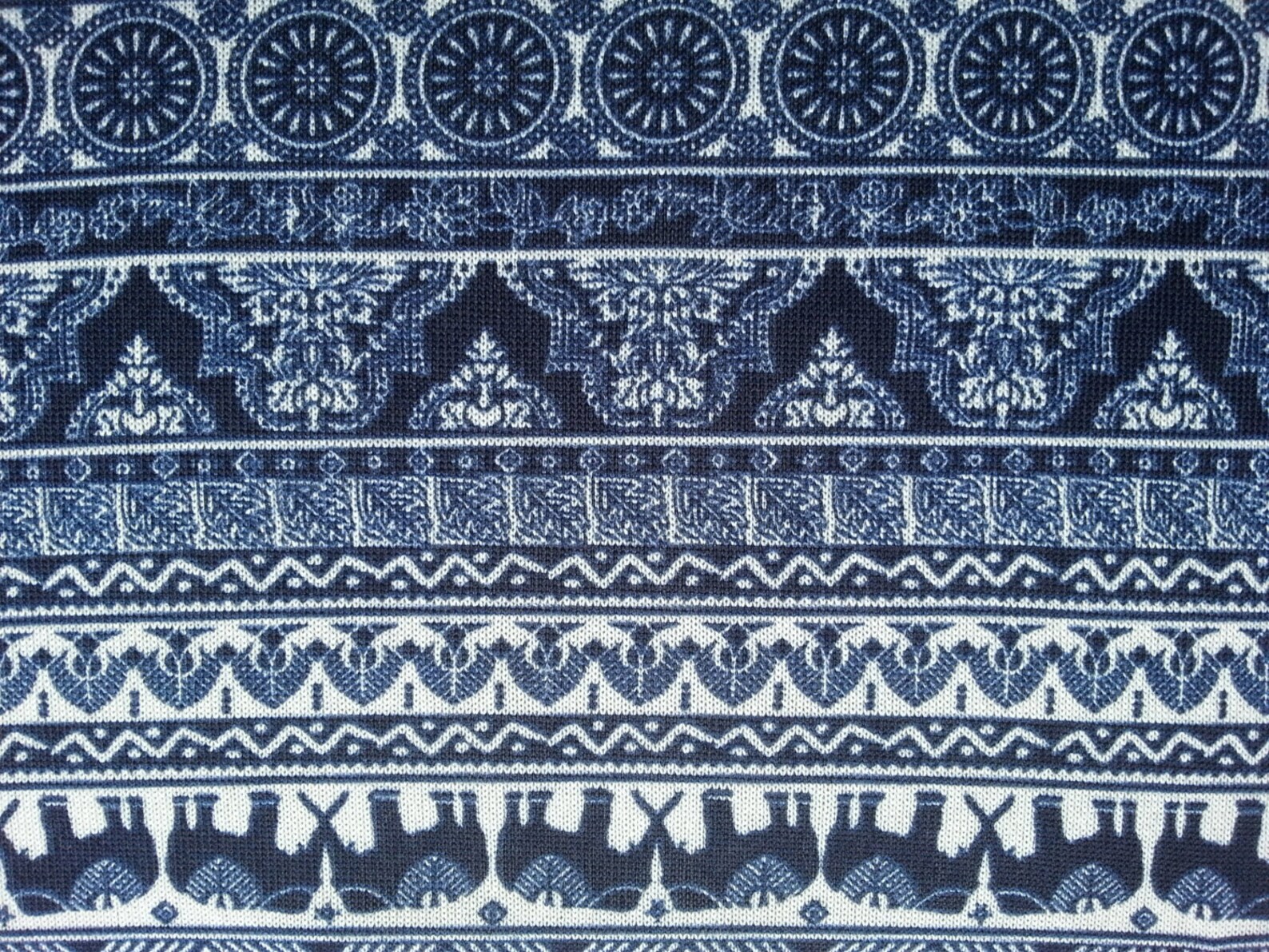 Elephant Indian Ethnic Print Stretchy Fabric by the Yard Poly - Etsy