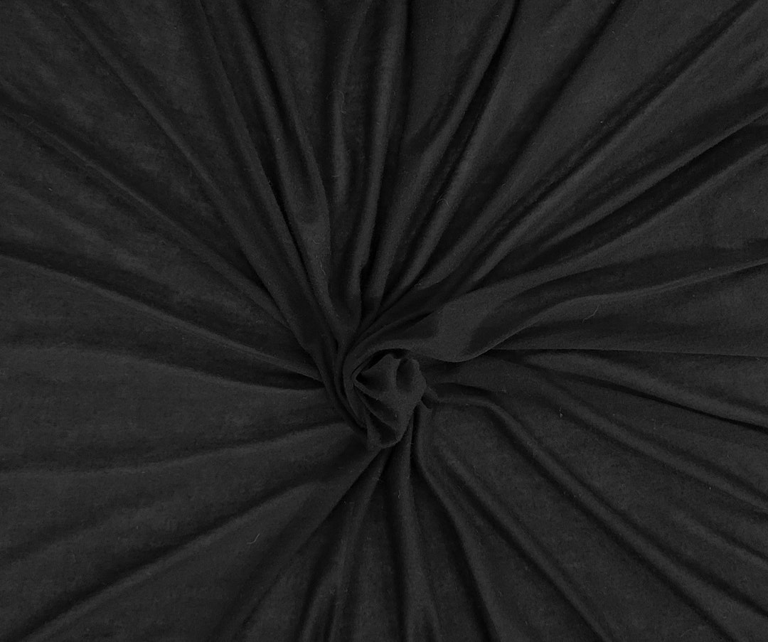 Black Silk Micro Modal Fabric Jersey Knit by the Yard - Etsy