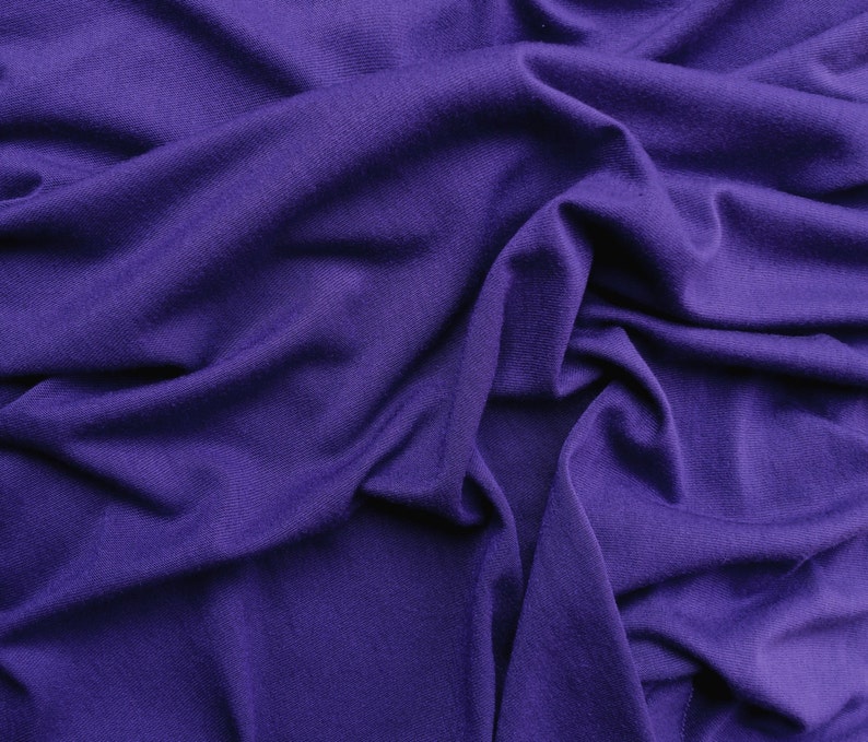 Purple Micro Modal Fabric Jersey Knit Non Stretch by the Yard (lingerie ...
